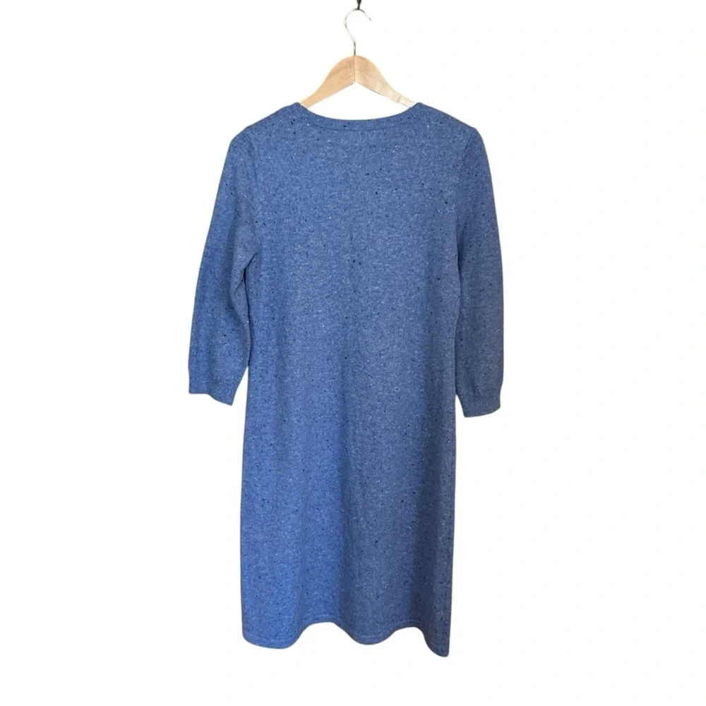 Talbots | Dresses | Talbots Kitty Tweed Shift Sweater Midi Dress Size ...